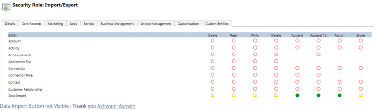 Import Data Button Missing at Entity Level in Dynamics 365 Sales CRM