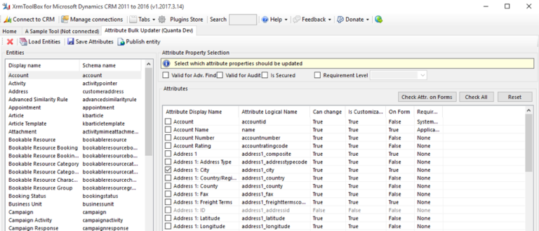 XRMToolBox for Microsoft Dynamics 365 for Sales CRM
